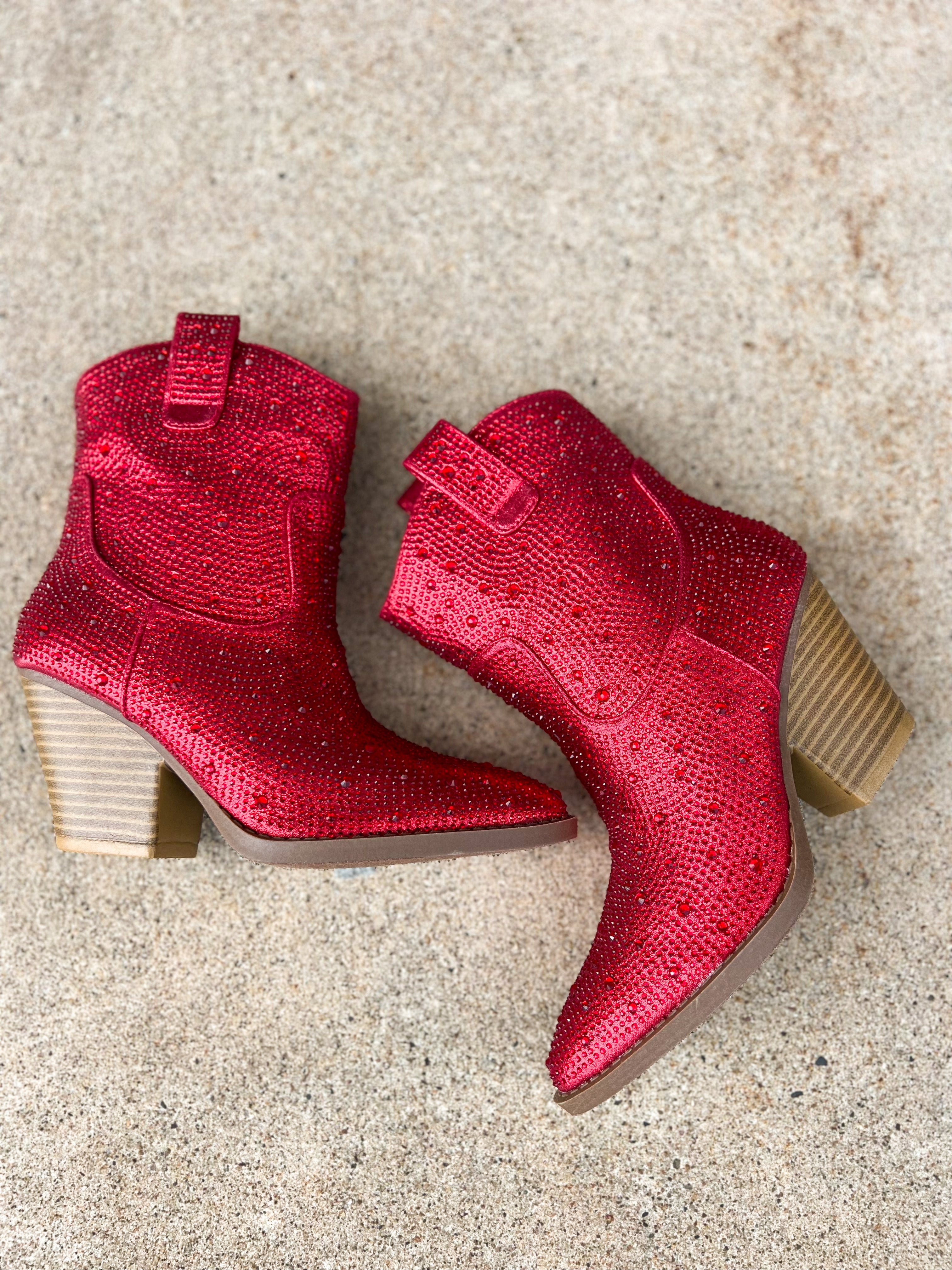 River Ankle Cowboy Bling Booties – Trendsetters Fashion Boutique